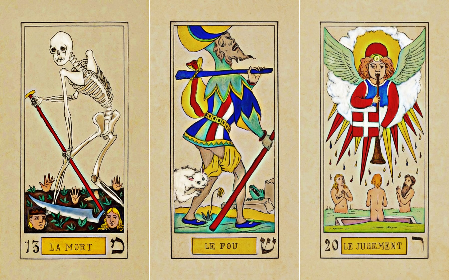 Kabbalistique Tarot – Felt Tip Pen Design – Endless Skys